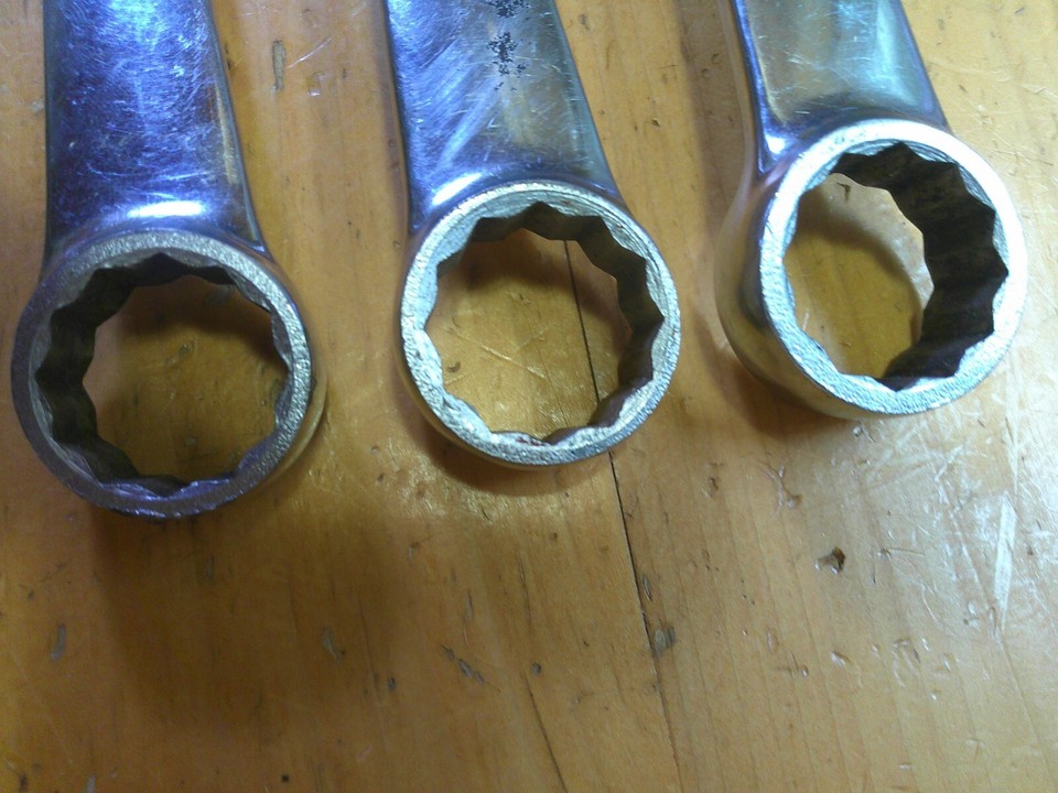 USA OLD UNDERLINE 1966 1967 LOT 7 SNAP ON SAE OPEN BOX END WRENCH SET 1 ...