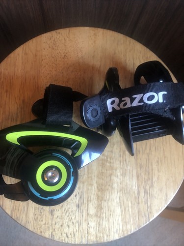 Razor Jetts Heel Wheels Heelys Adjustable Strap Onto Shoes Skates | eBay