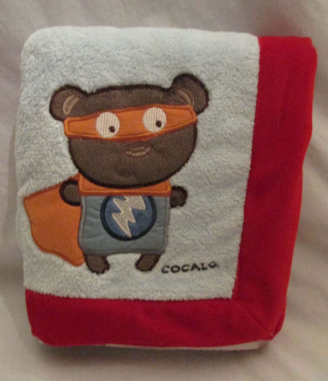 CoCaLo Superhero Pals Plush Baby Blanket Plush Velour Unused Masked ...