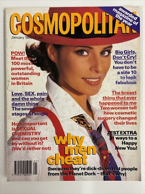 Cosmopolitan Magazine January 1993 UK Vintage Fashion Beauty Women ...