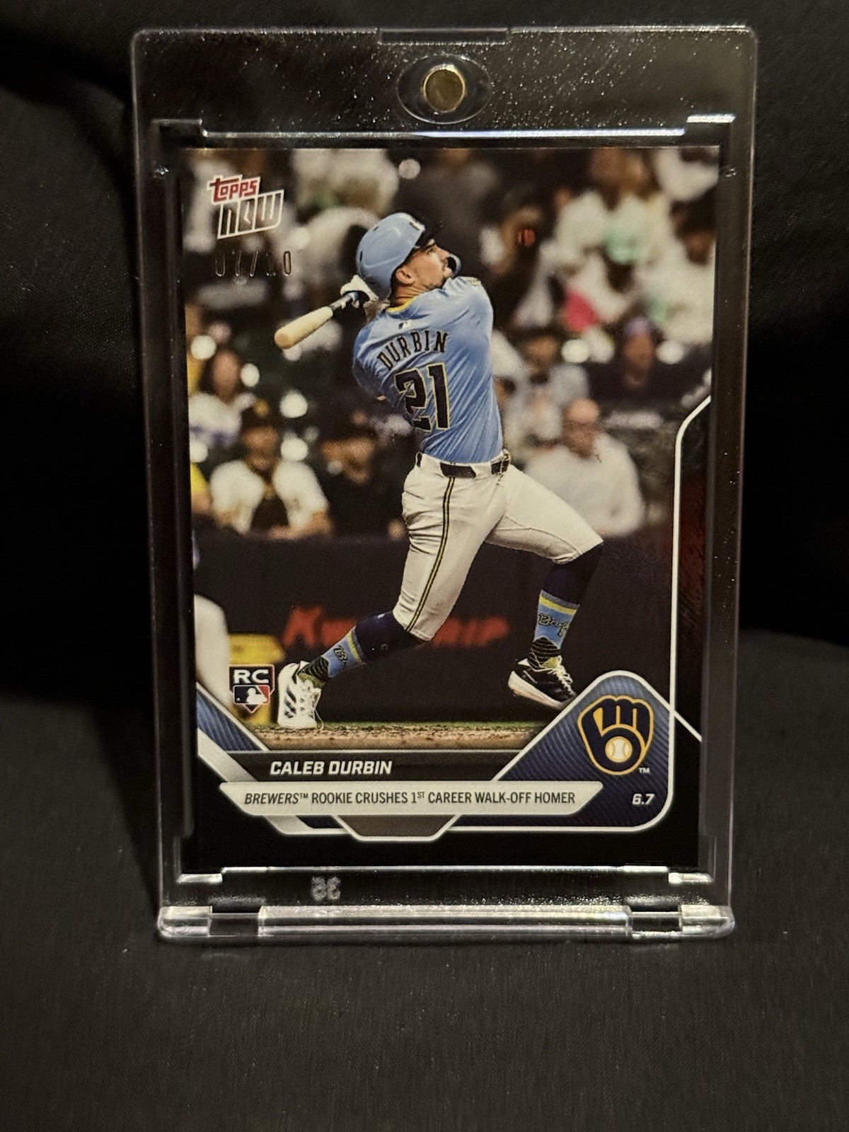 Caleb Durbin 2025 Topps Now #269 Black Foil /10 Price Guide - Sports ...