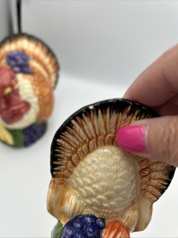 Vintage Jay Import Ceramic Turkey Gravy Boat + Ladle & Salt Pepper Shakers SET | eBay