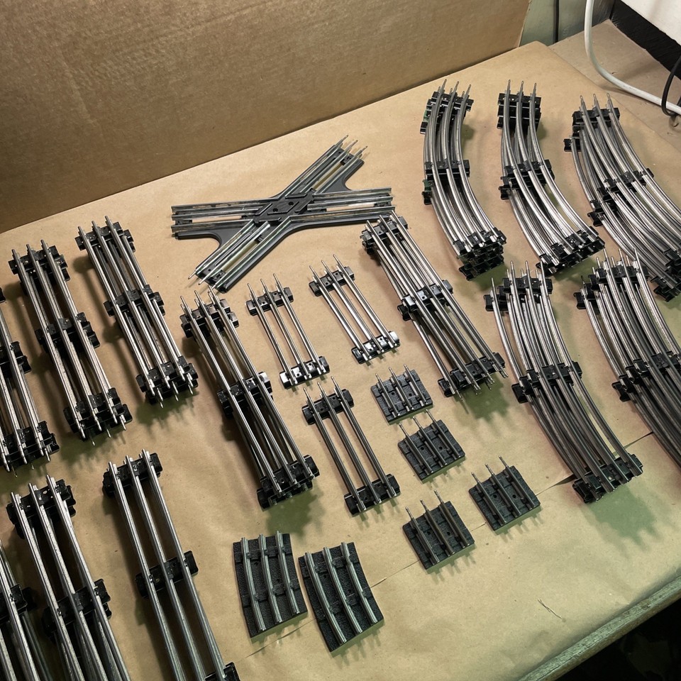 Lot of 52: Lionel O Gauge 3 Rail Vintage Tracks Straight, Curves, X ...