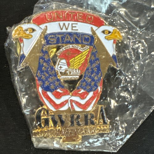 GWRRA HONDA MOTORCYCLE GOLD WING CYCLE LAPEL HAT PIN BROOCH BADGE Wings ...