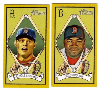 2008 Topps Heritage T205 Mini - BOSTON RED SOX | eBay