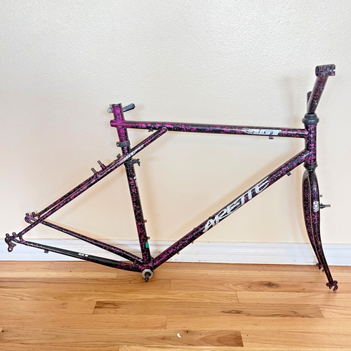 GT Arette Vintage MTB Bike Frame 22.5" Large Hardtail Chromoly Purple ...