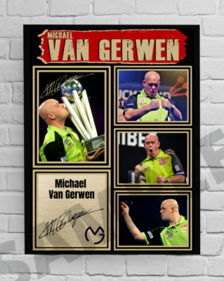 Michael Van Gerwen MVG PDC Darts A4/A3 Signed Print Unframed/Framed (#5 ...