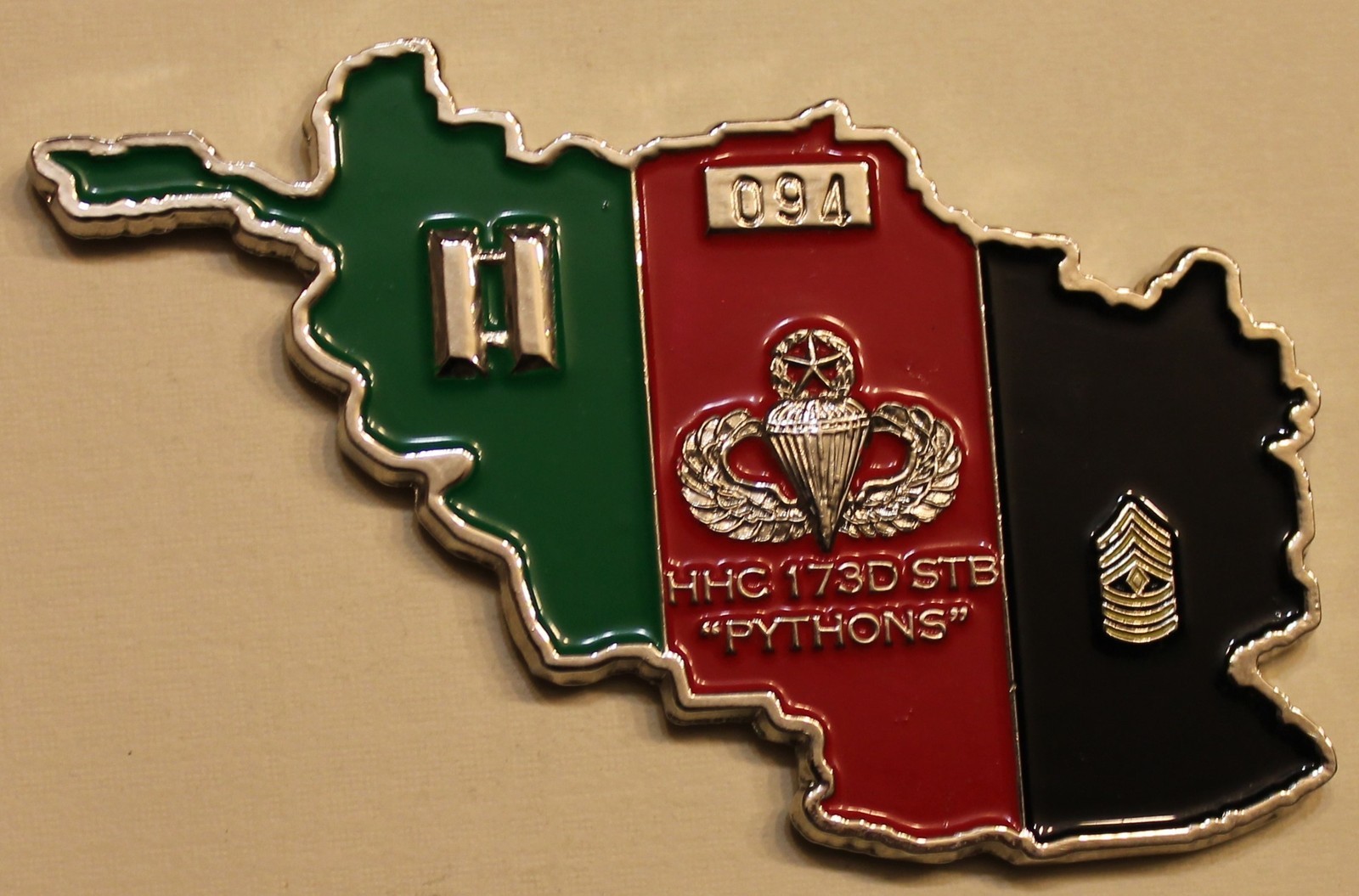 173rd Special Troops BN HHC "Pythons" Airborne ser#94 Army Challenge ...