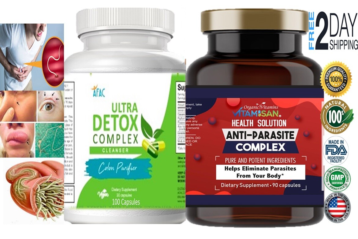 Parasite Cleanse & Detox Intestinal Herbal Dietary Capsule Pills ...