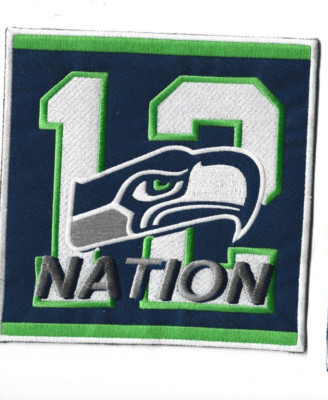 NEW 6 x 6 Inch Seahawk 12 Nation IRON ON PATCH FREE SHIP | eBay