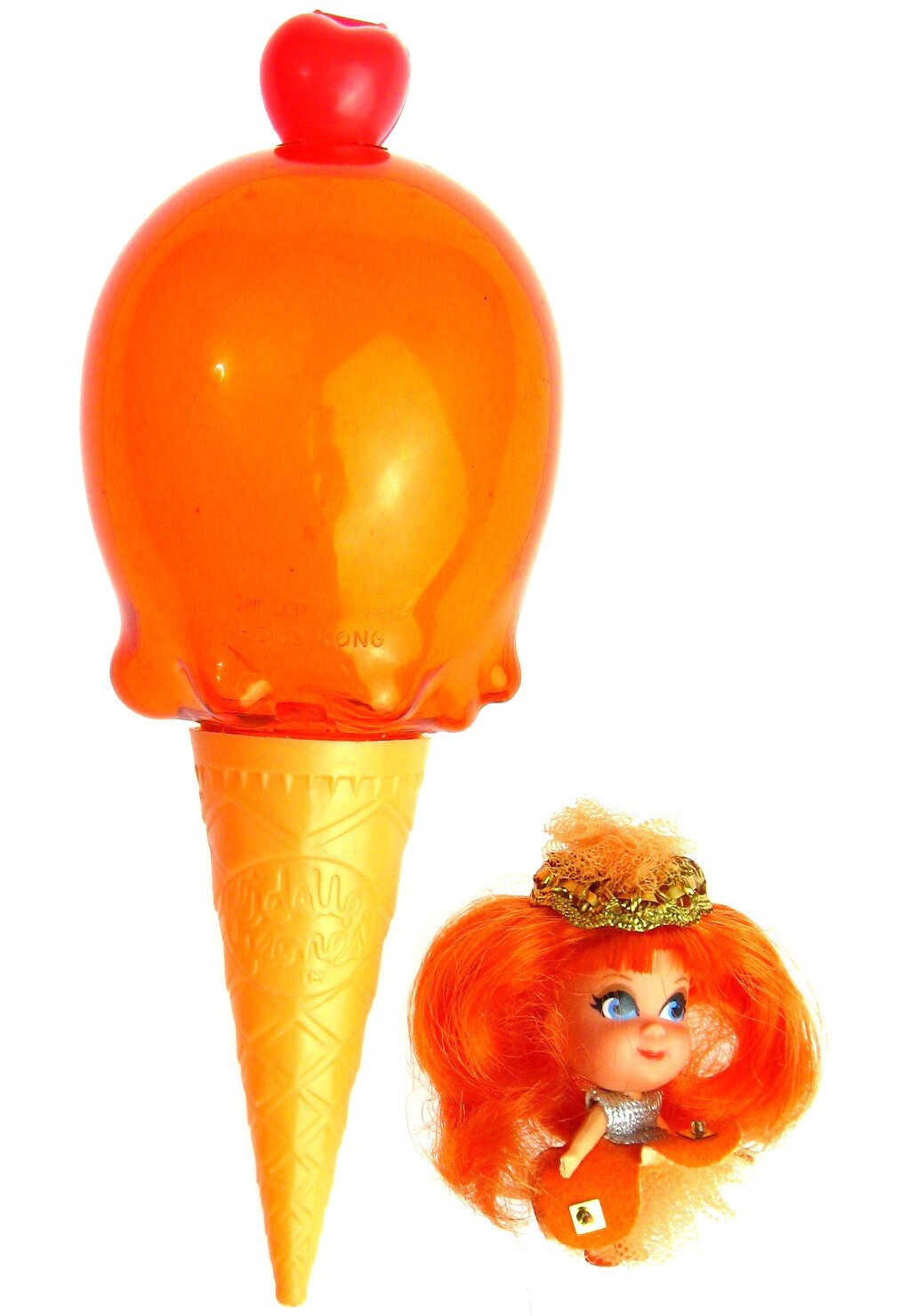 Vintage 1968 Mattel Liddle Kiddles Sweet Treat Orange Ice Cream Kone ...