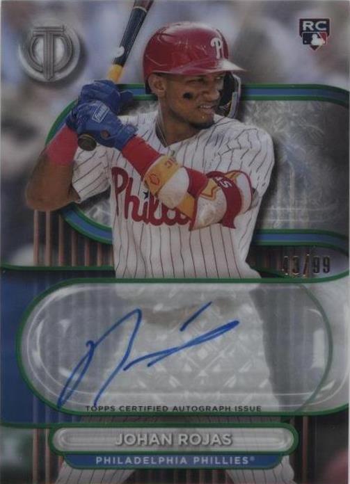 2024 Topps Tribute - Tribute Autographs Johan Rojas #TA-ROJ Green /99 ...