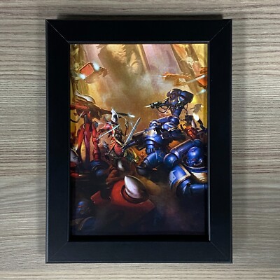 ULTRAMARINES FRAMED ART ELDAR AELDARI WRAITHGUARD SPACE MARINES 40K ...