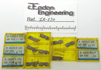 R154.91-3 215 S1P P10. Grooving Indexable Insert. By Sandvik Coromant ...