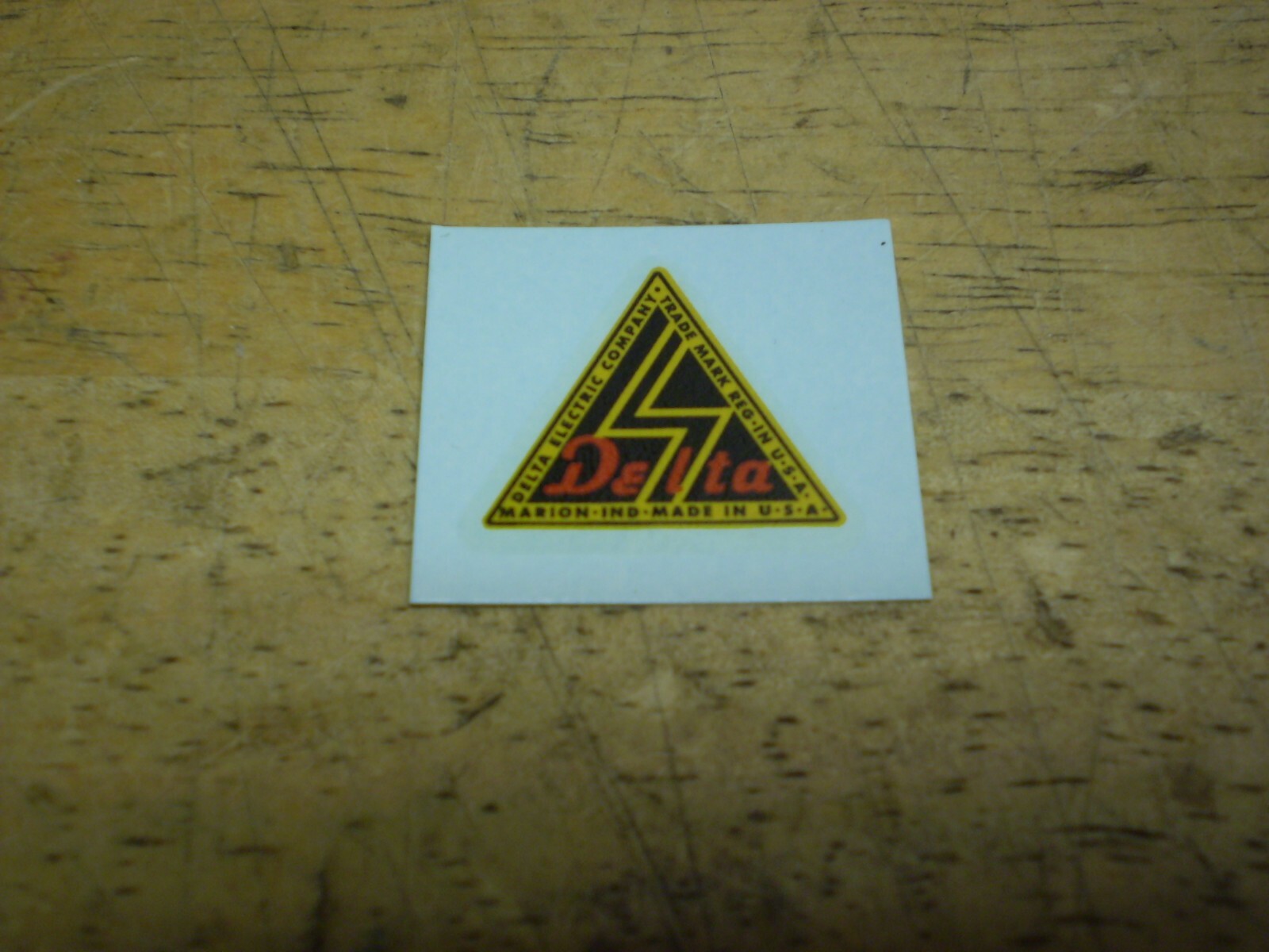 Prewar Delta Bicycle Light Decal Fits Schwinn Shelby Elgin Roadmaster ...