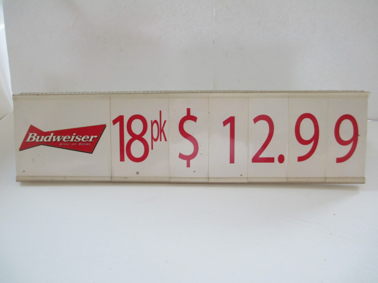 Budweiser Beer Price Sign Plastic Adjustable Heineken Miller Coors ...