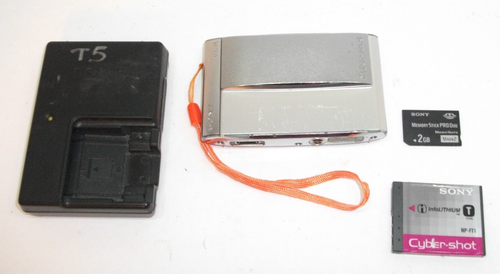 Sony Cybershot DSC-T5 5.1MP Compact Silver Digital Camera | eBay