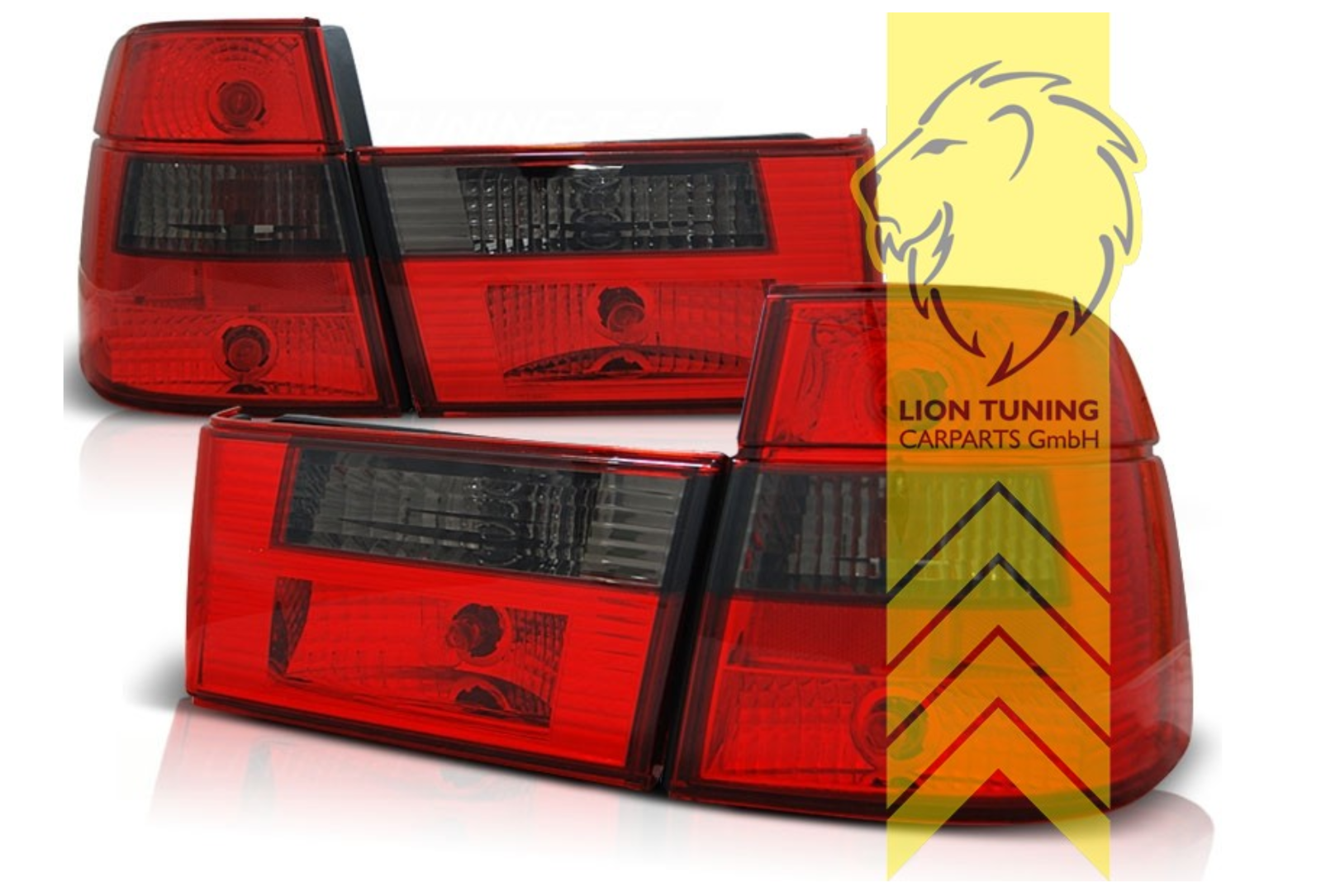 LT LED DRL Lightbar Rear lights Tail Lamps BMW E34 Touring red black ...