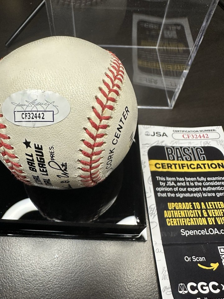 Barry Bonds Signed Autographed National League Baseball Ball JSA COA ...
