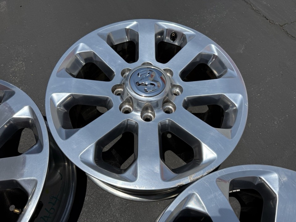 20" DODGE RAM 2500 POLISHED 3500 TPMS 5TH GEN OEM FACTORY STOCK WHEELS ...