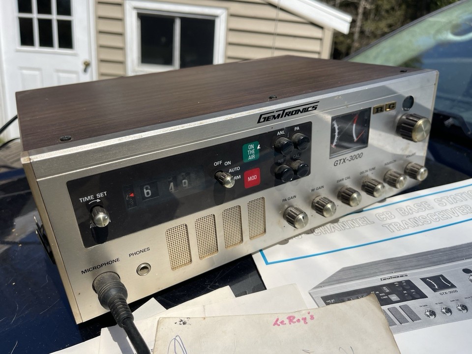 Gemtronics GTX 3000 CB Radio Base Station Looks Great Very Nice | eBay