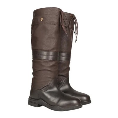 Hy Womens/Ladies Mossley Buff Leather Country Boots BZ5864 | eBay UK