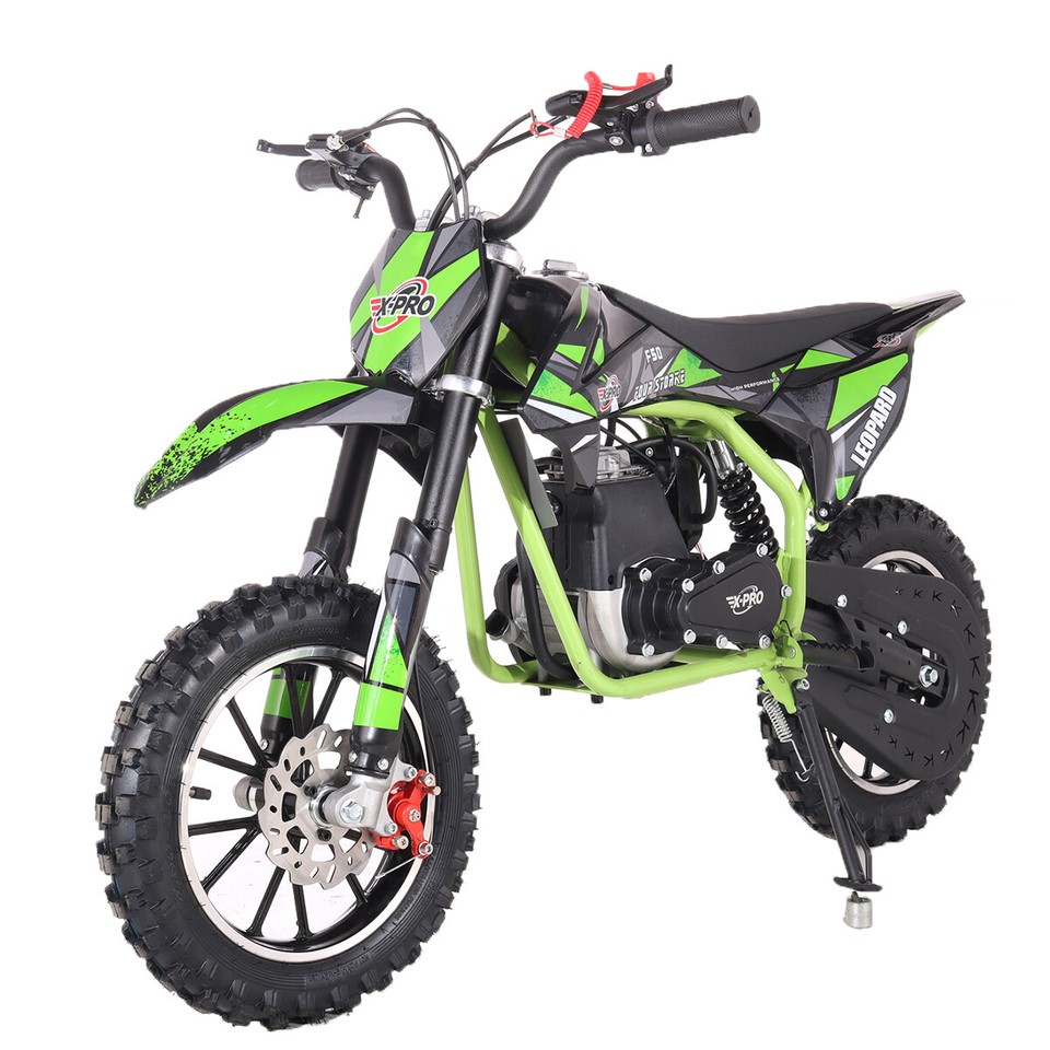 X-PRO Leopard 40cc Mini Dirt Bike Gas Powered 4 Stroke Kids Pit Bikes ...