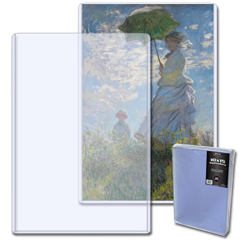 10 BCW 10x15 Photo Topload Holders Archival Protection Document Display ...