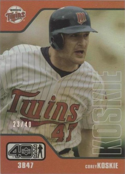 2002 Upper Deck 40 Man - Electric Rainbow #385 Corey Koskie /40 for ...
