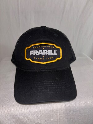 Frabill Fishing Products Adjustable Baseball Hat Black NEW NWOT | eBay
