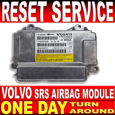 VOLVO SRS AIRBAG CONTROL MODULE *RESET REPAIR SERVICE* | eBay