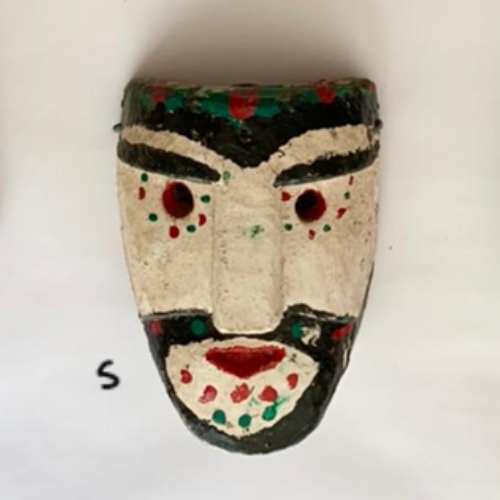 Native Mexican Wood Carved Dancing Mask | eBay