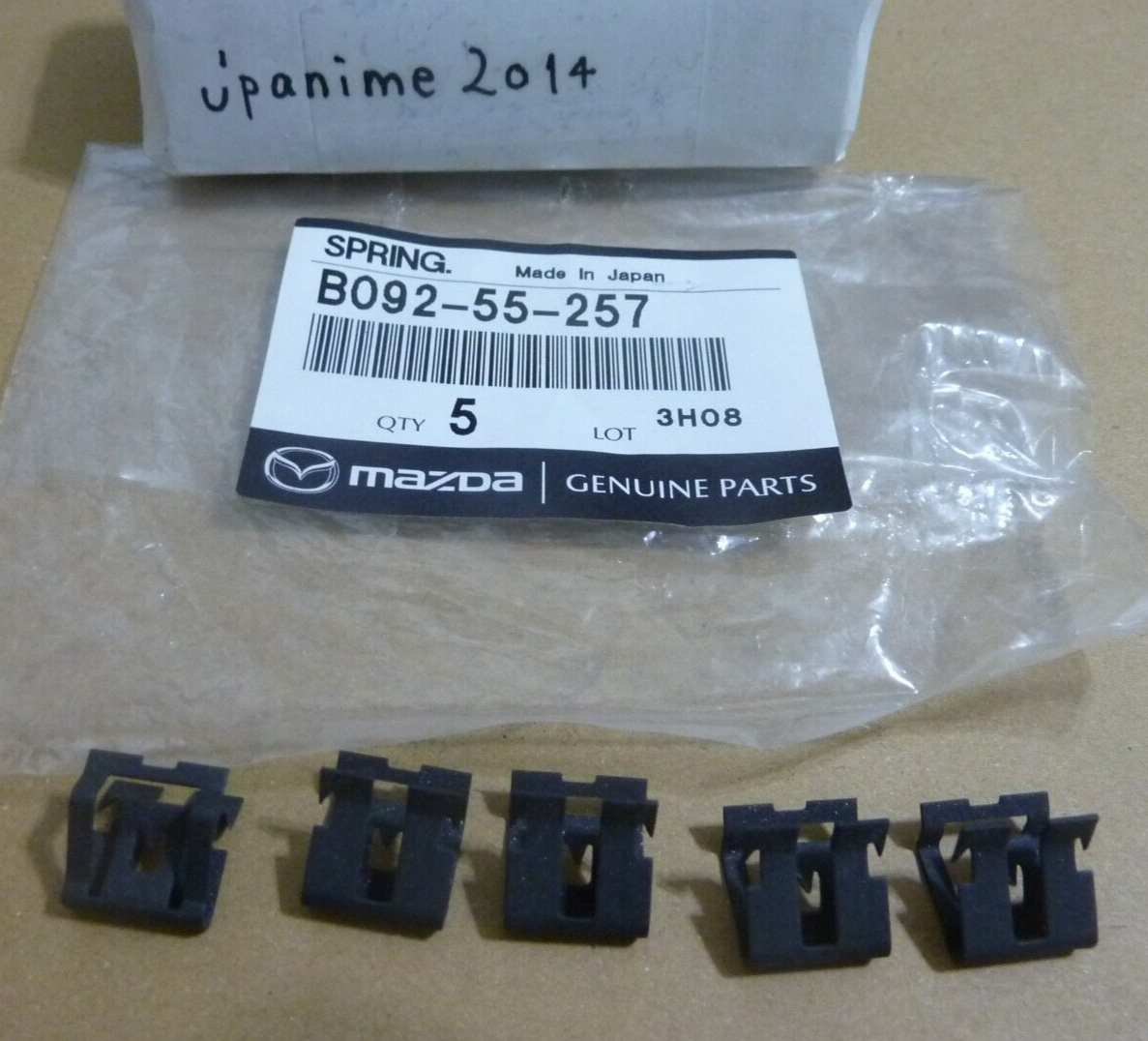 MAZDA Genuine RX-7 RX7 FD3S Center Panel Spring Clip B092-55-257 x5 NEW ...