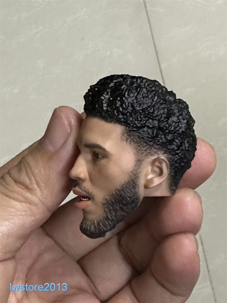 1:6 Beard Man Head Sculpt Carved Model For 12" Male Action Figure Body ...