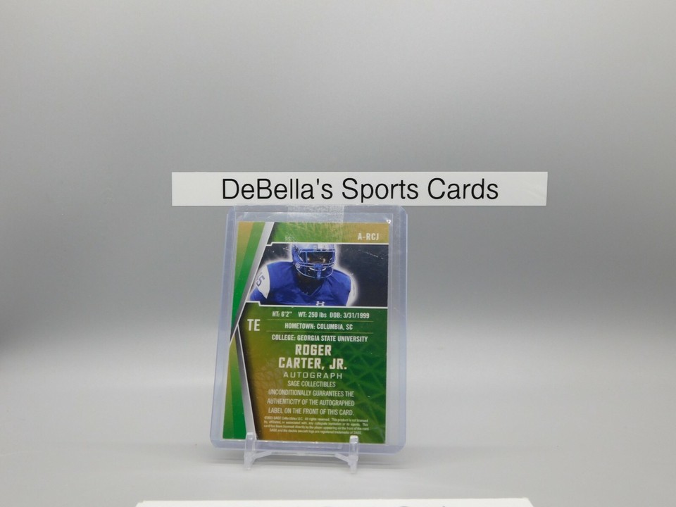 2022 Sage RC Auto Autograph Rookie Roger Carter Jr. # A-RCJ | eBay