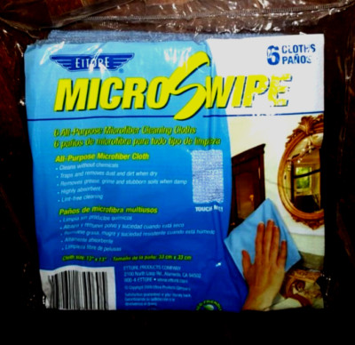 Micro Swipe 6pk All-Purpose Microfiber Cleaning Clothes -Cloth Size 13 ...