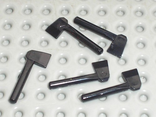 5 x Hache LEGO WESTERN Minifig Tool Handaxe 3835 / Set 6763 6766 6748 ...