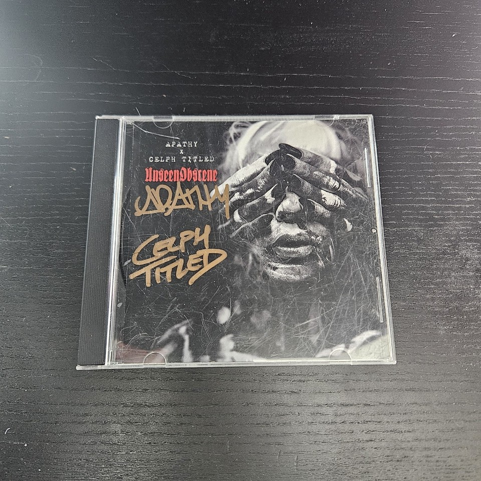 Apathy X Celph Titled - Unseen Obscene Limited To 100 Signed Edition CD | eBay