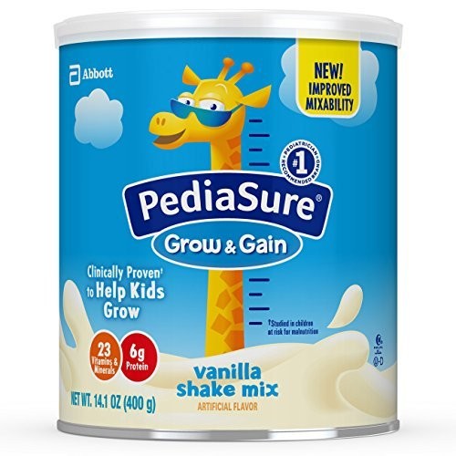 PediaSure Grow Gain with Immune Support Shake Mix Powder, 23 Vitamins ...