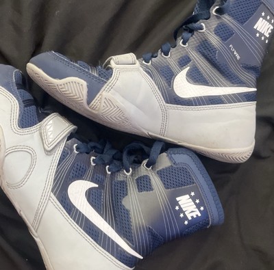 Nike HyperKO Limited Edition Boxing Shoes - Midnight Navy/White/Silver ...