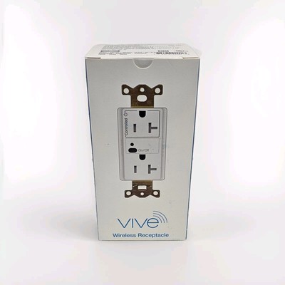 Lutron Vive Wireless Receptacle CAR2S-20-STR-WH. New! | eBay
