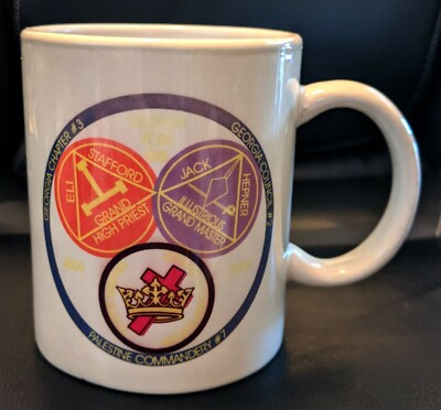 Masonic Mug Cup _Palestine Commandery_Georgia Chapter_Macon GA_R.A.M ...