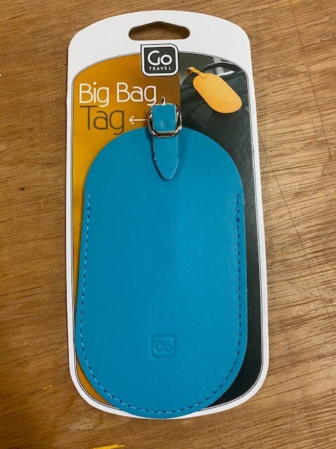 Go Travel Luggage & Suitcase Tag PU Big Bag Tag Case BLUE | eBay