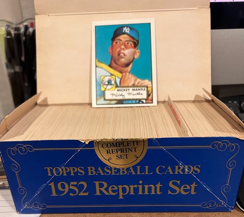 1952 Topps Baseball Reprint Complete Factory Set 402 Cards Mantle, Mays ...