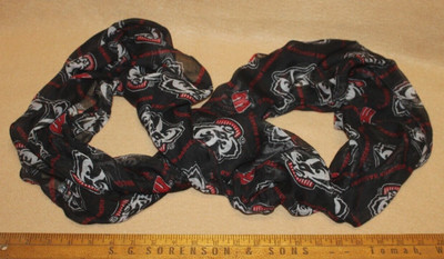 Wisconsin Badgers Black Infinity Scarf - Red Black and White | eBay