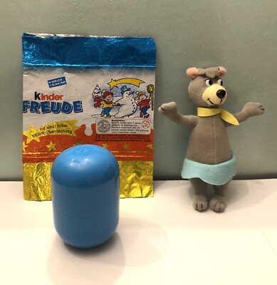 Kinder Freude / Maxi - Cindy Bear stuffed animal, 7", w/egg and Wrapper ...