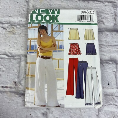 Vintage New Look #6190 Pattern For Women’s Size A (8-18) Pants & Skirts ...