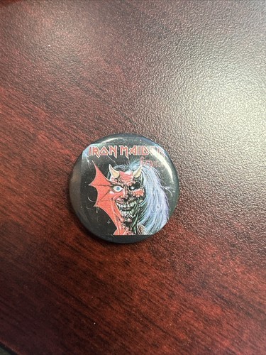 IRON MAIDEN Collectors Pin Rare Purgatory Eddie Half Face Missing Skull ...