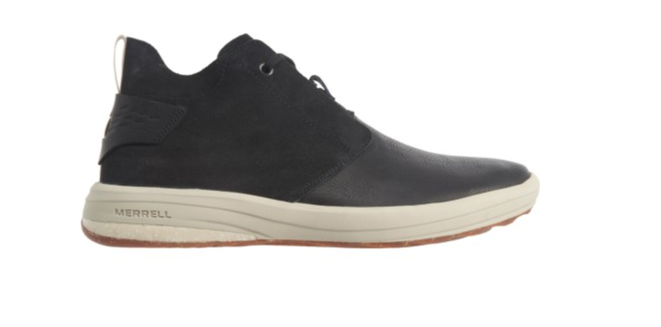 NEW MERRELL GRIDWAY MID BLACK LEATHER MID TOP SHOES SNEAKERS MENS 14 | eBay