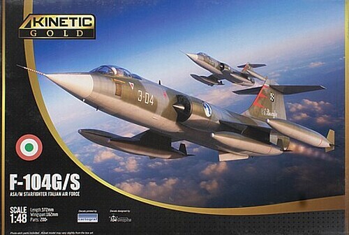 Kinetic-Model F-104G/S ASA/M Starfighter - Plastic Model Airplane Kit ...